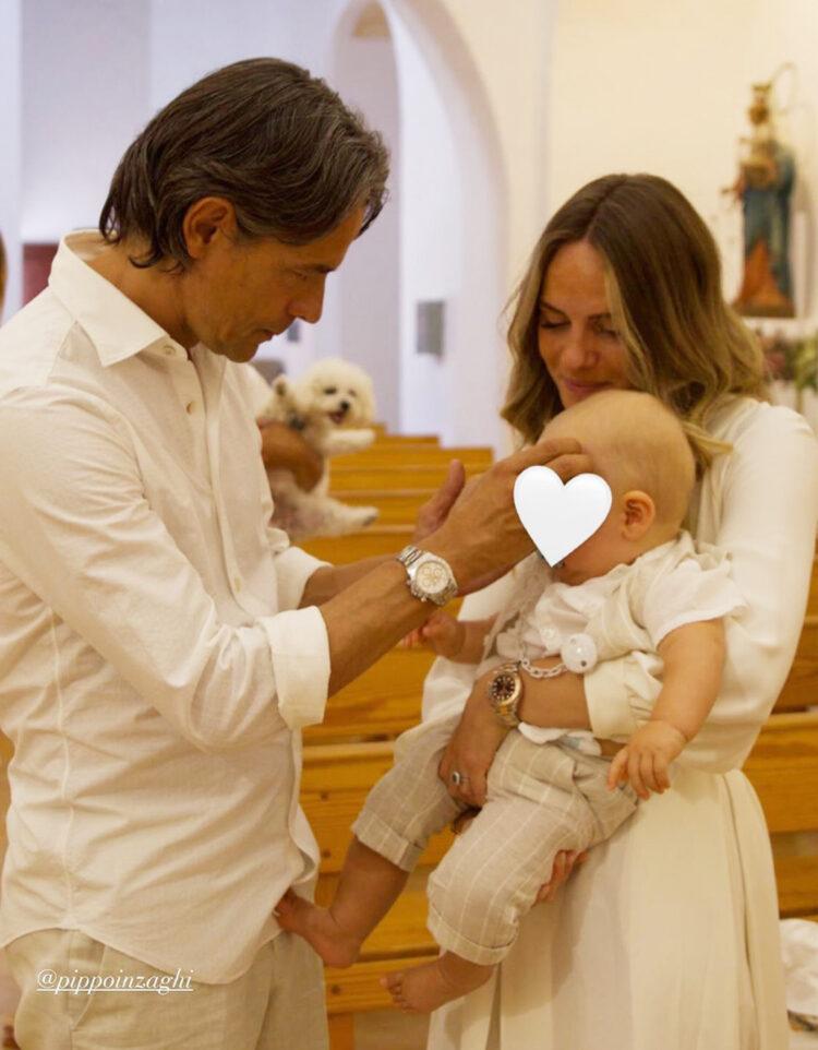 Pippo Inzaghi e Angela Robusti scelgono di battezzare il figlio a ...