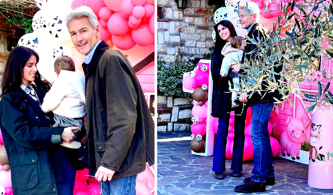 Roberto Farnesi festeggia il primo compleanno della figlia Mia - Gossip ...