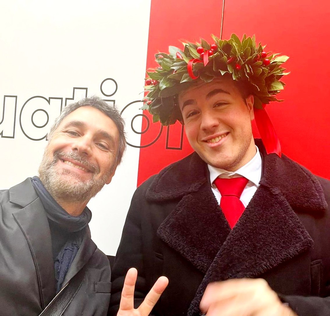 Raoul Bova e l'ex moglie Chiara Giordano si ritrovano alla laurea del ...