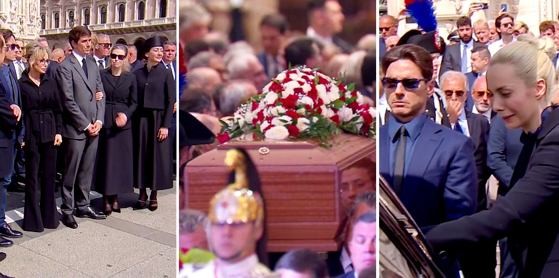 I cinque figli di Silvio Berlusconi uniti dal dolore al funerale del padre: l'ultimo saluto tra ...