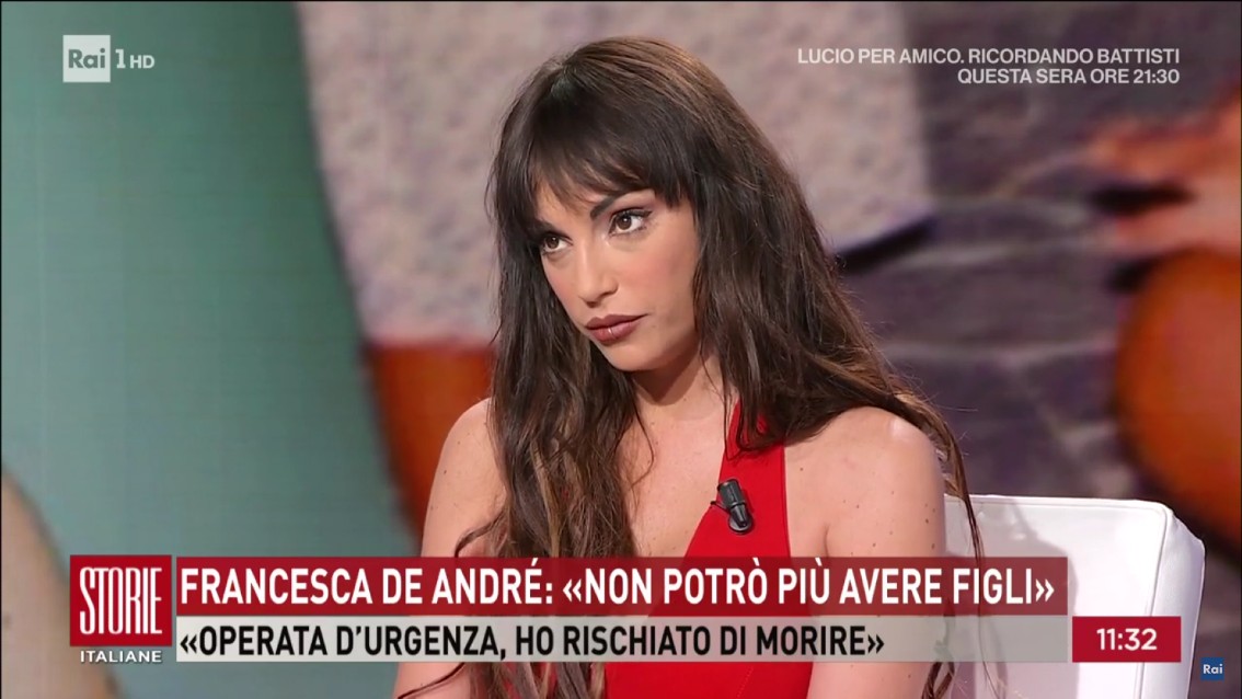 ''Ho fitte che non mi fanno stare in piedi'': Francesca De André torna ...