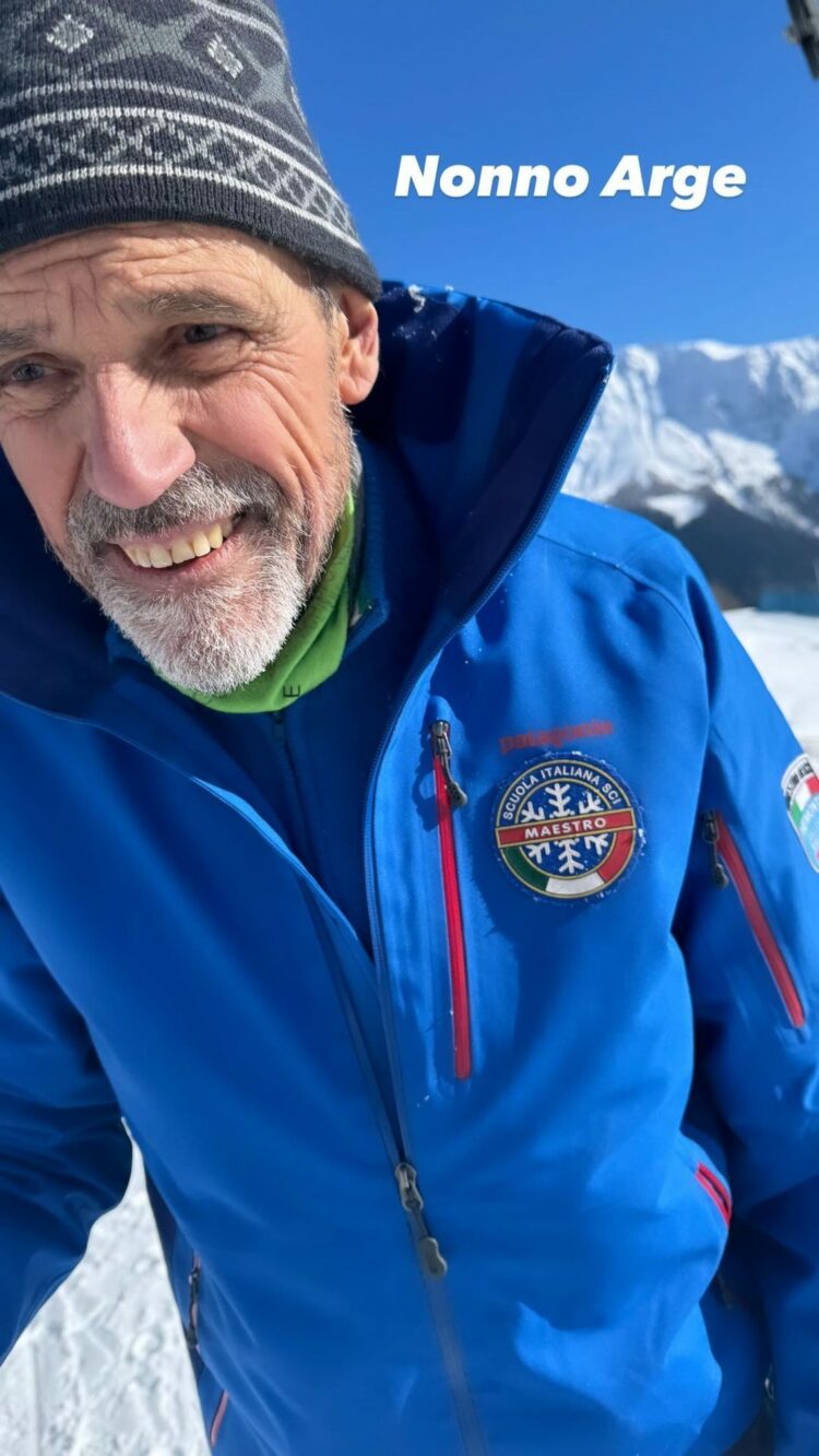 Luca Argentero porta per la prima volta i figli in montagna, Nina ...