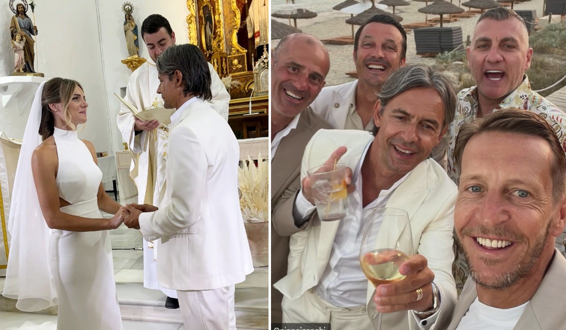 Le foto delle nozze di Filippo Inzaghi e Angela Robusti a Formentera ...