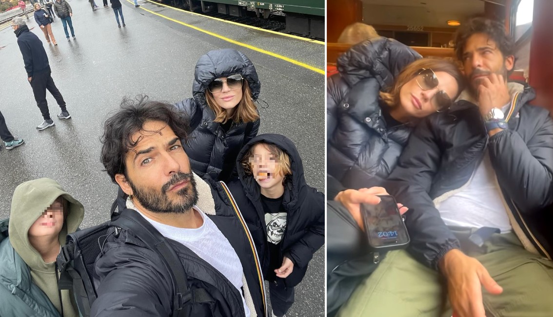 Laura Chiatti e Marco Bocci con i figli Enea e Pablo in Norvegia ...
