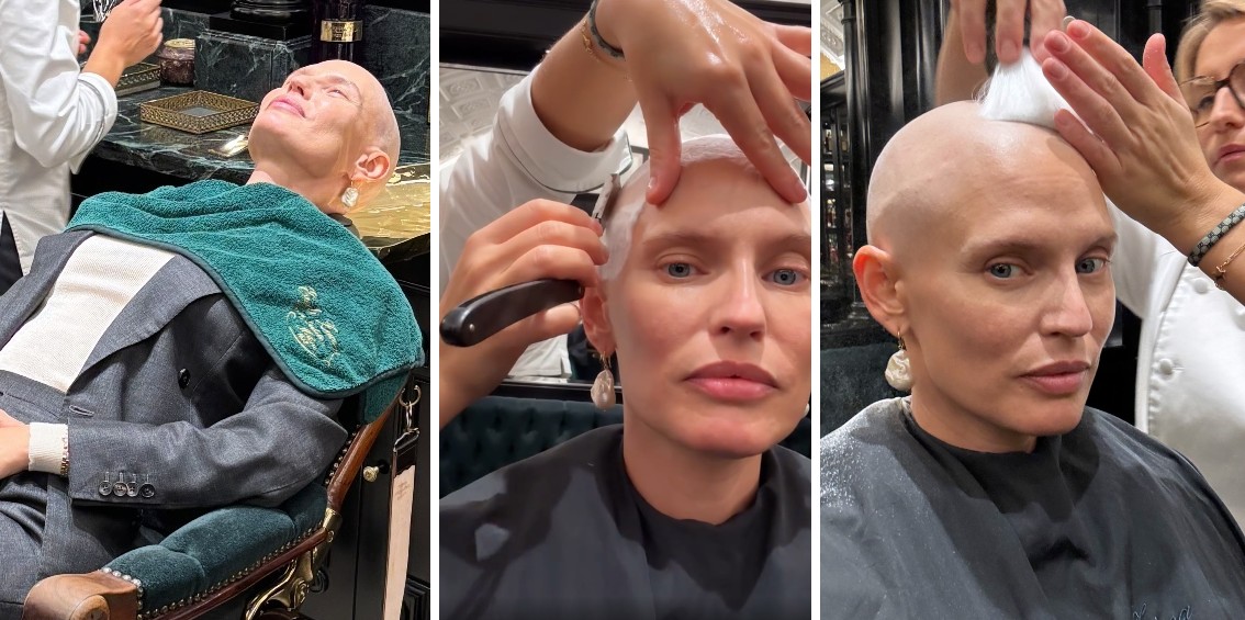 ''Il bello di avere la testa rasata'': Bianca Balti a Milano va dal ...