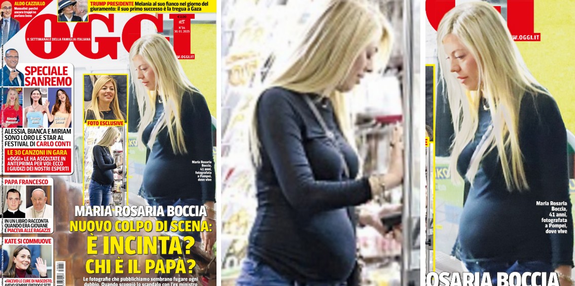 Maria Rosaria Boccia paparazzata con un pancione: è incinta? 'Oggi' la piazza in copertina e ...