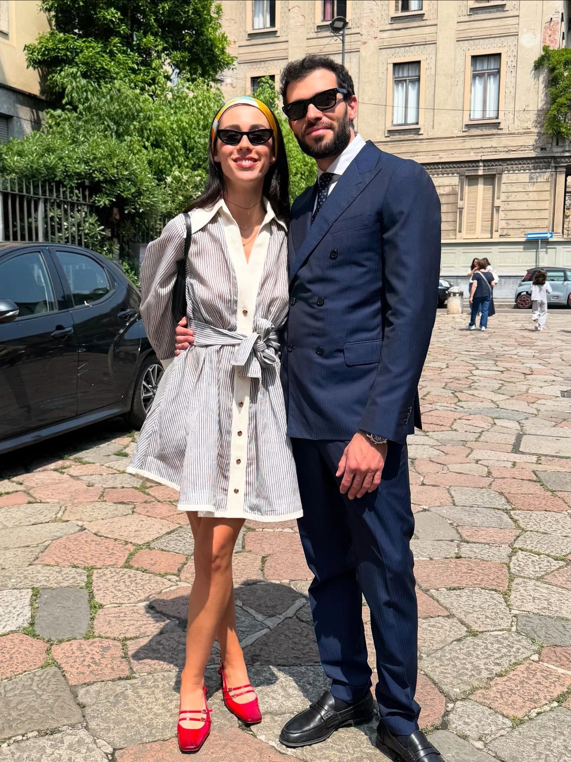 Michelle Hunziker in festa per la Prima Comunione della figlia Celeste ...