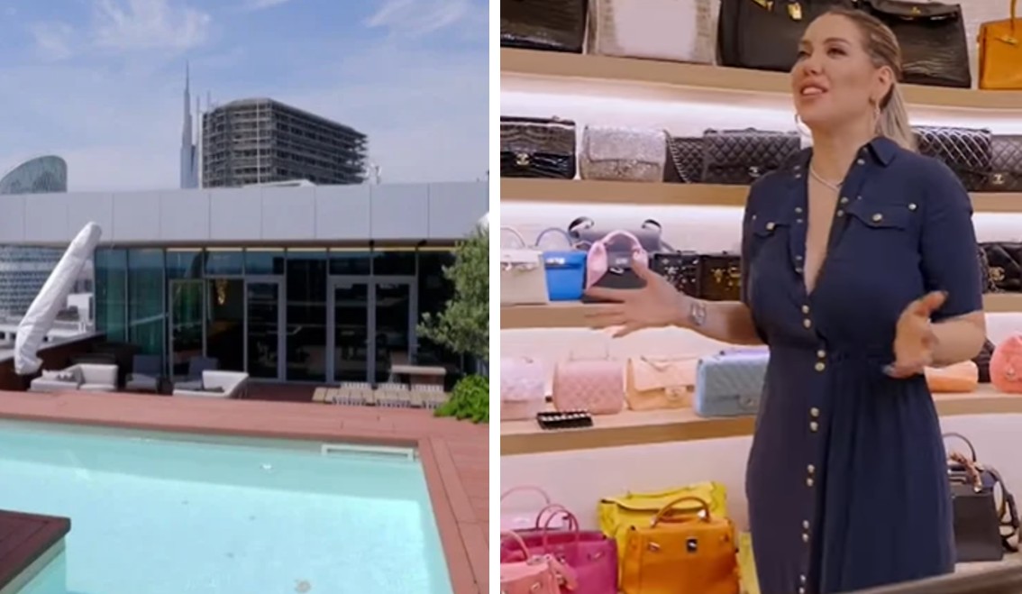 Le foto dell'attico da milioni di euro di Wanda Nara a Milano con piscina sulla terrazza ...