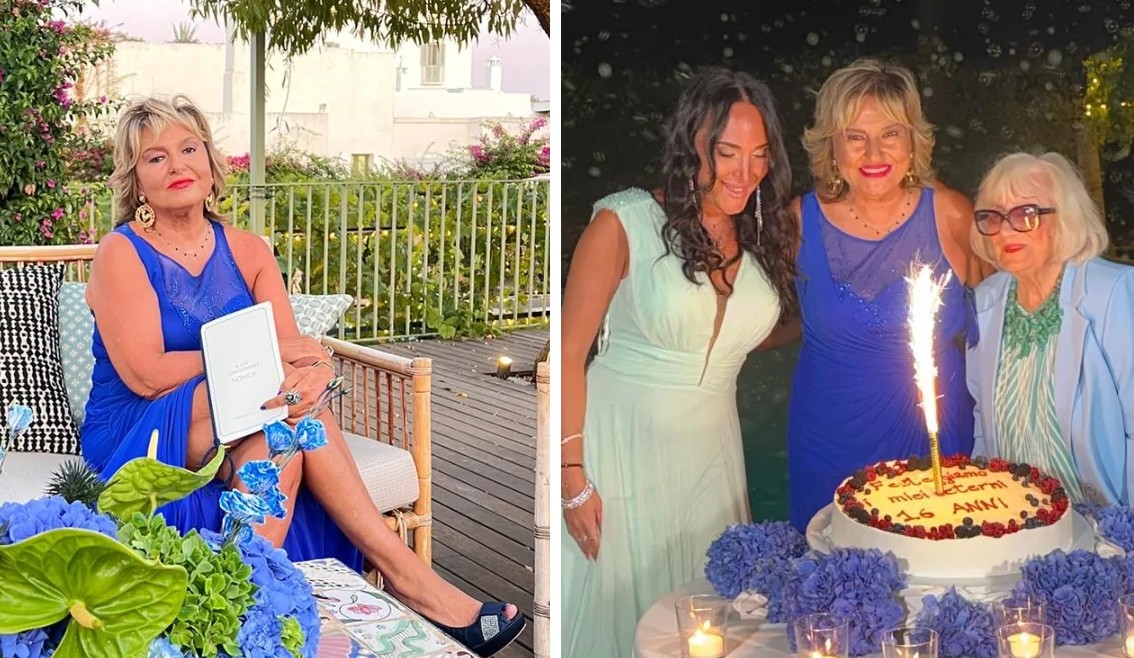 Monica Setta festeggia i suoi 61 anni in Puglia con celebrazioni in ...