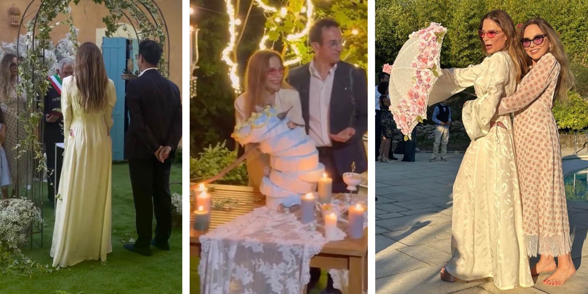 Naike Rivelli, figlia di Ornella Muti, si è sposata nella sua casa in ...